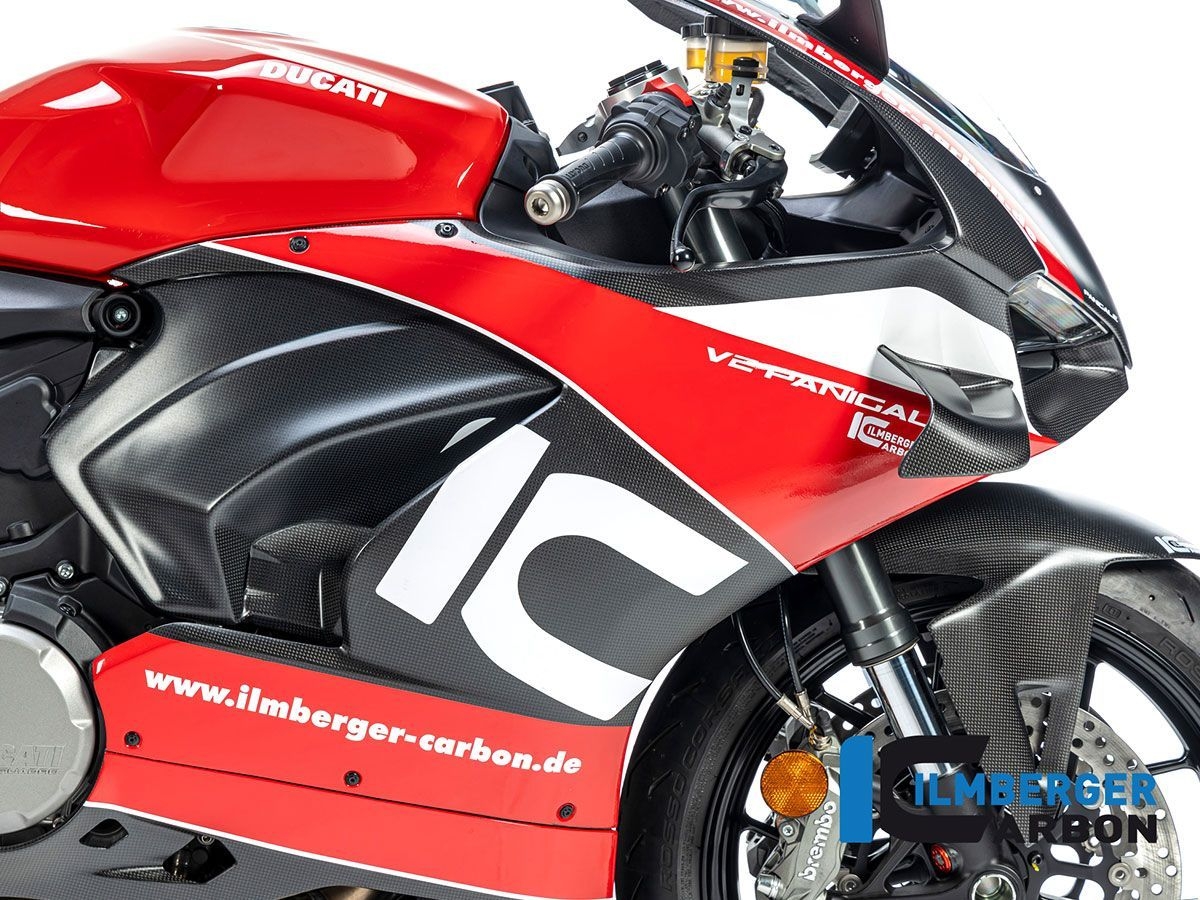 VER.102.V220M.K ILMBERGER FAIRING SIDE PANEL RIGHT MATT CARBON DUCATI ...