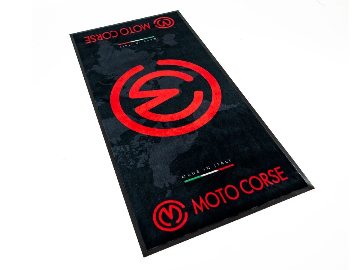 100098040 ORIGINAL MOTOCORSE RECTANGULAR MOTORCYCLE CARPET WITH LOGO ...