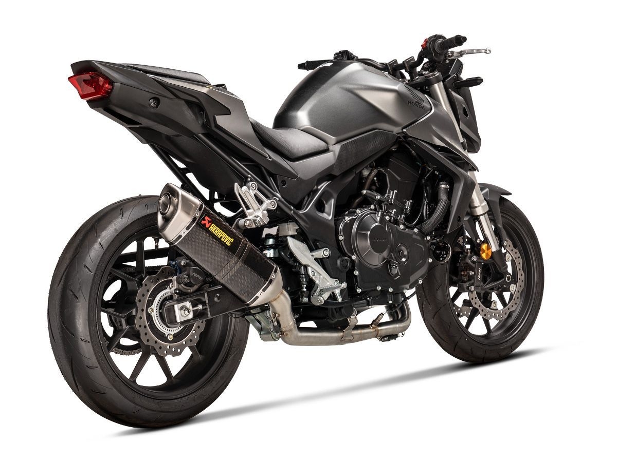 E-H7R3 AKRAPOVIC STAINLESS STEEL EXHAUST RACING MANIFOLD HONDA CB HORNET 750 2023-2024