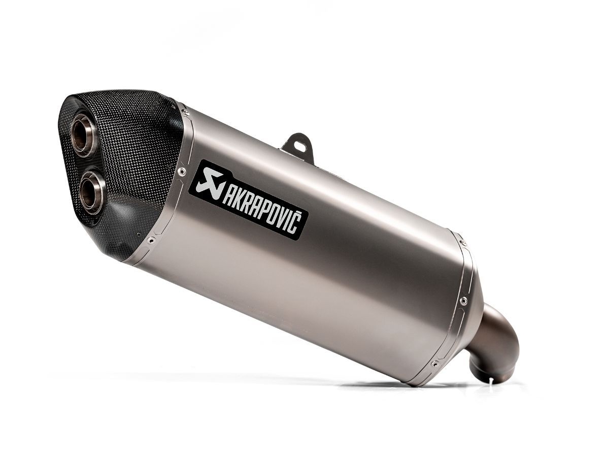 S-S10SO18-HAFT AKRAPOVIC TITANIUM SILENCER APPROVED SUZUKI V-STROM 1050 ...