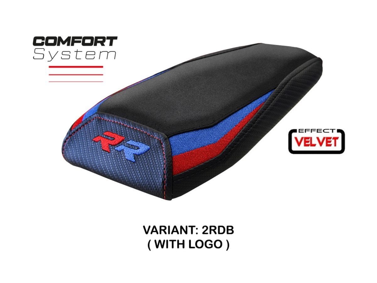 BMWRRDVC-2RDB-1 PASSENGER SEAT COVER DRESDA VELVET COMFORT SYSTEM RED ...