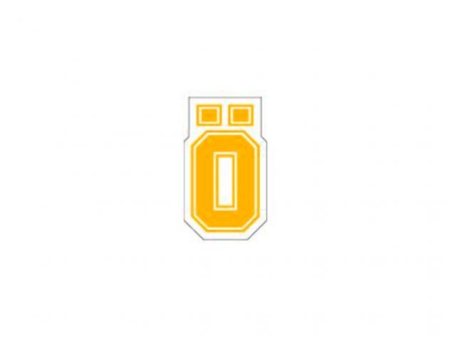 11221-06 OHLINS UNIVERSAL YELLOW LARGE STICKER LOGO 4.3x8 CM