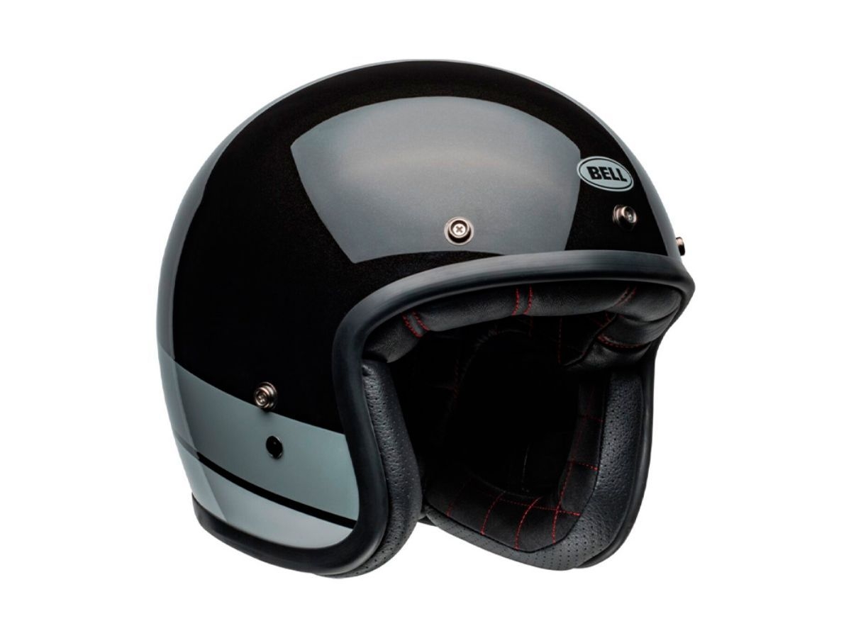 BELLCUSTOM23 CASCO JET BELL CUSTOM 500 2024 APEX NERO LUCIDO FLAKE ECE 06