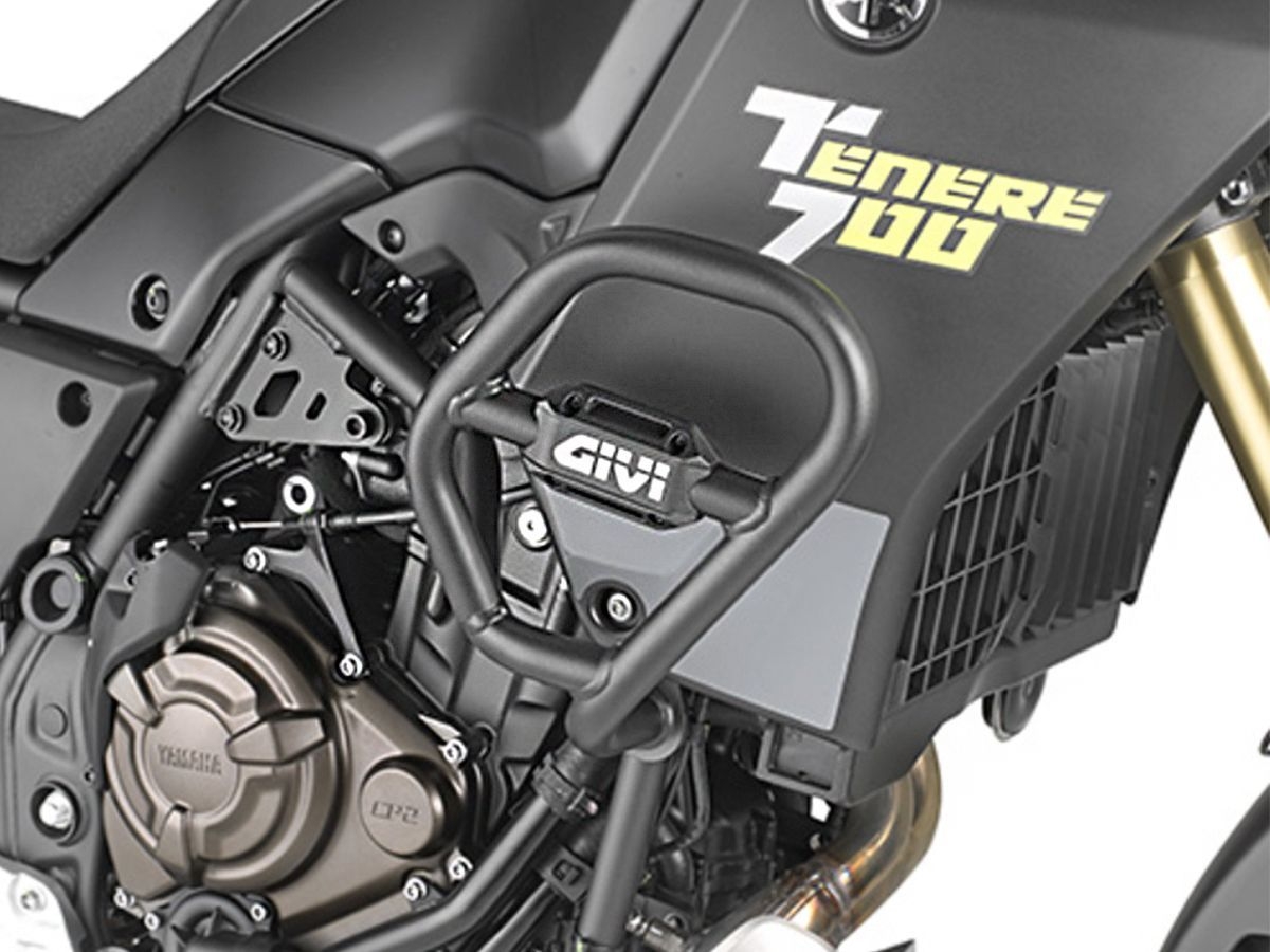 TN2158 GIVI TUBULAR ENGINE GUARD BLACK YAMAHA TENERE 700 2021-2024