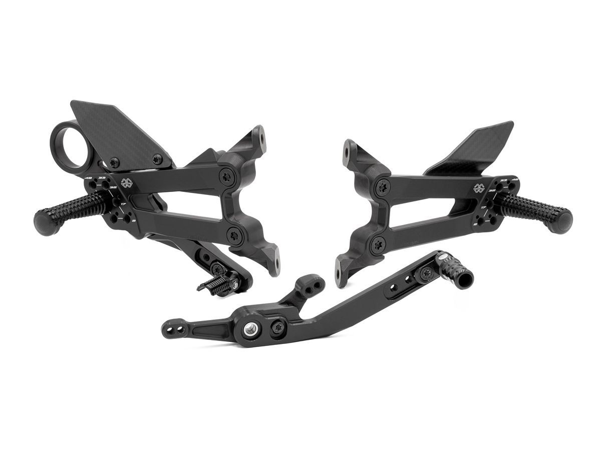FXR2-BM01-BD GILLES TOOLING MATTE BLACK FXR RACING REARSET BMW S 1000 ...