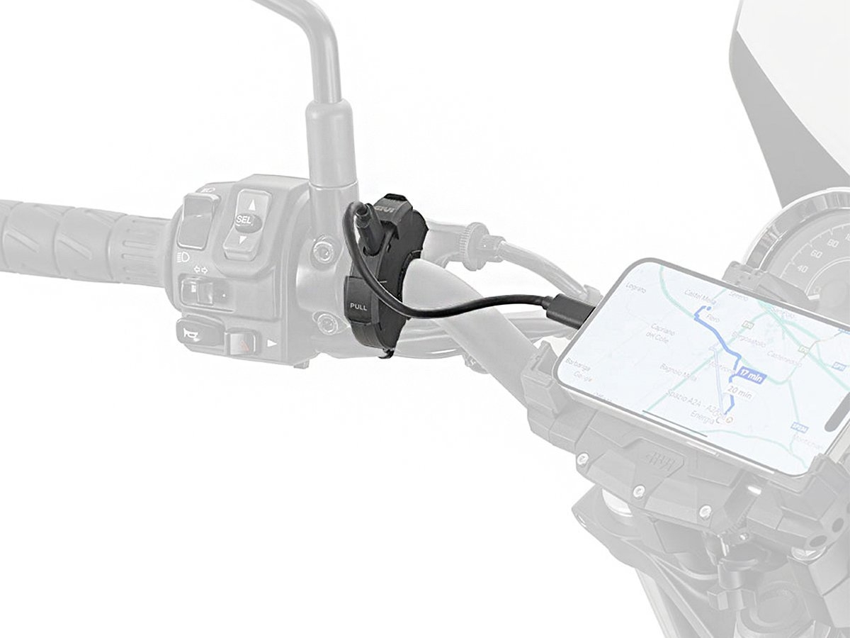 S120 USB / USB-C ELECTRIC SOCKET AUS GIVI-LENKER