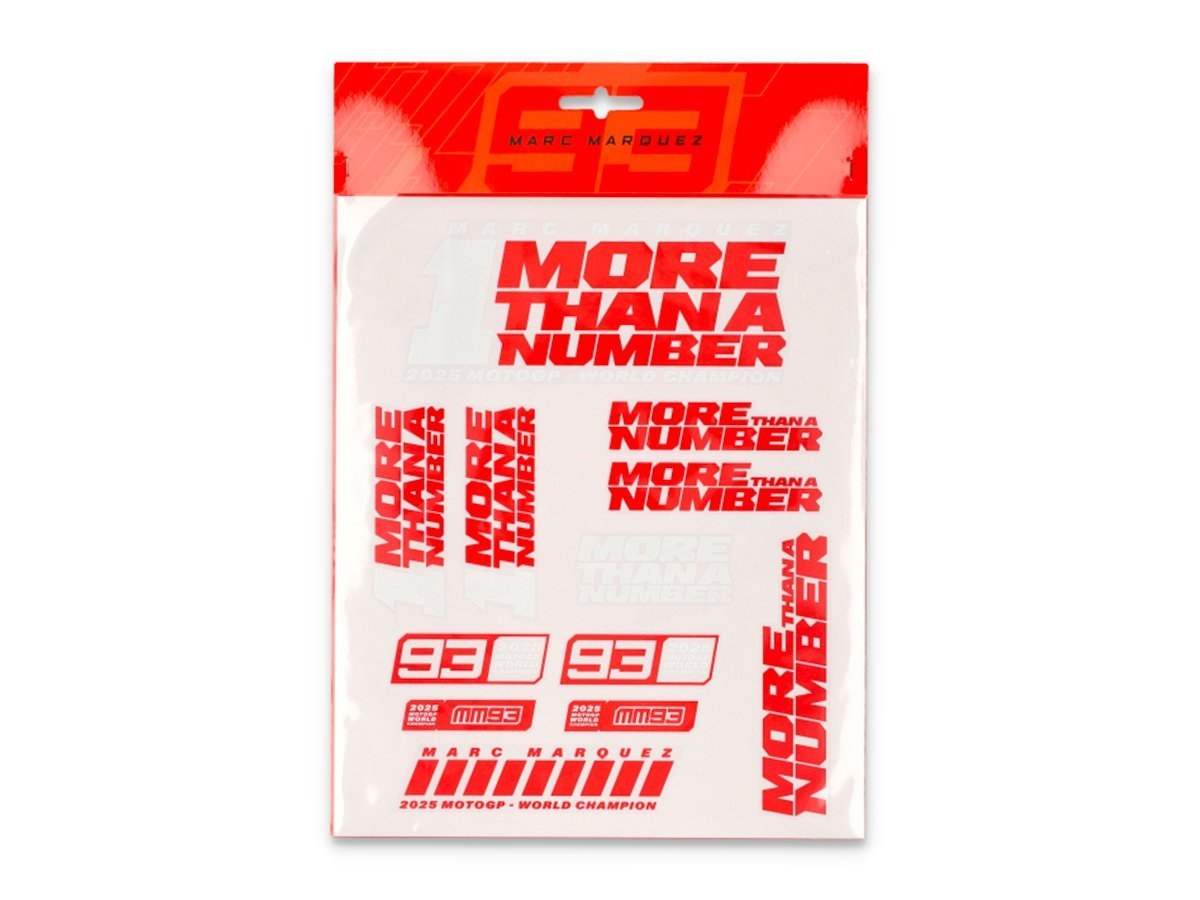 2553015 2553015 OFFICIAL STICKER SET MARC MARQUEZ 93 WORLD CHAMPION 2025